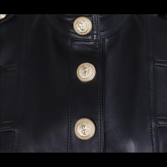 Balmain | Jackets & Coats | Authentic Balmain Leather Jacket | Poshmark